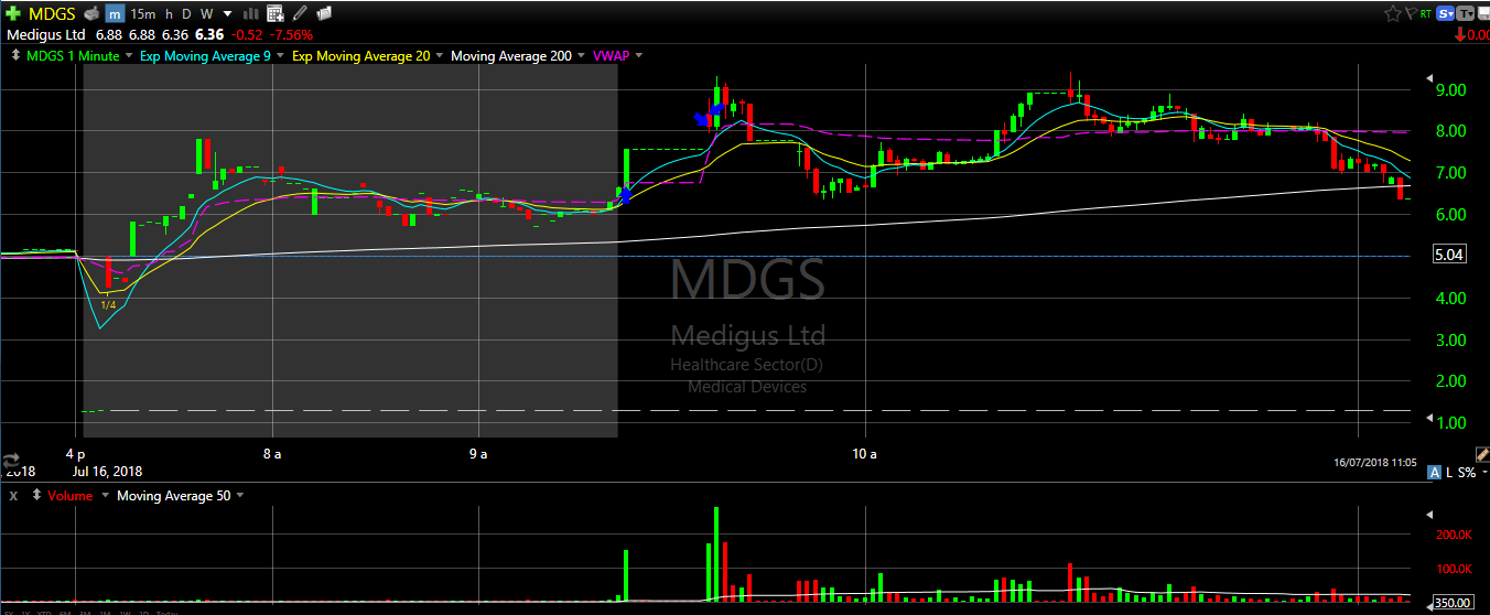 16.07 MDGS REVERSE STOCK SPLIT – TradeJanis Journals